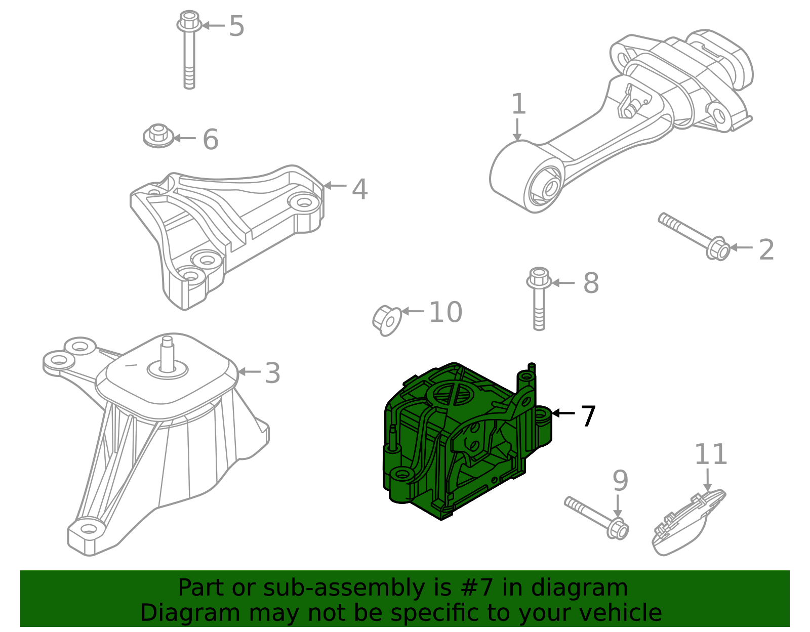 2020-2023 Hyundai Sonata Trans Mount 21830-L1250 | QuirkParts