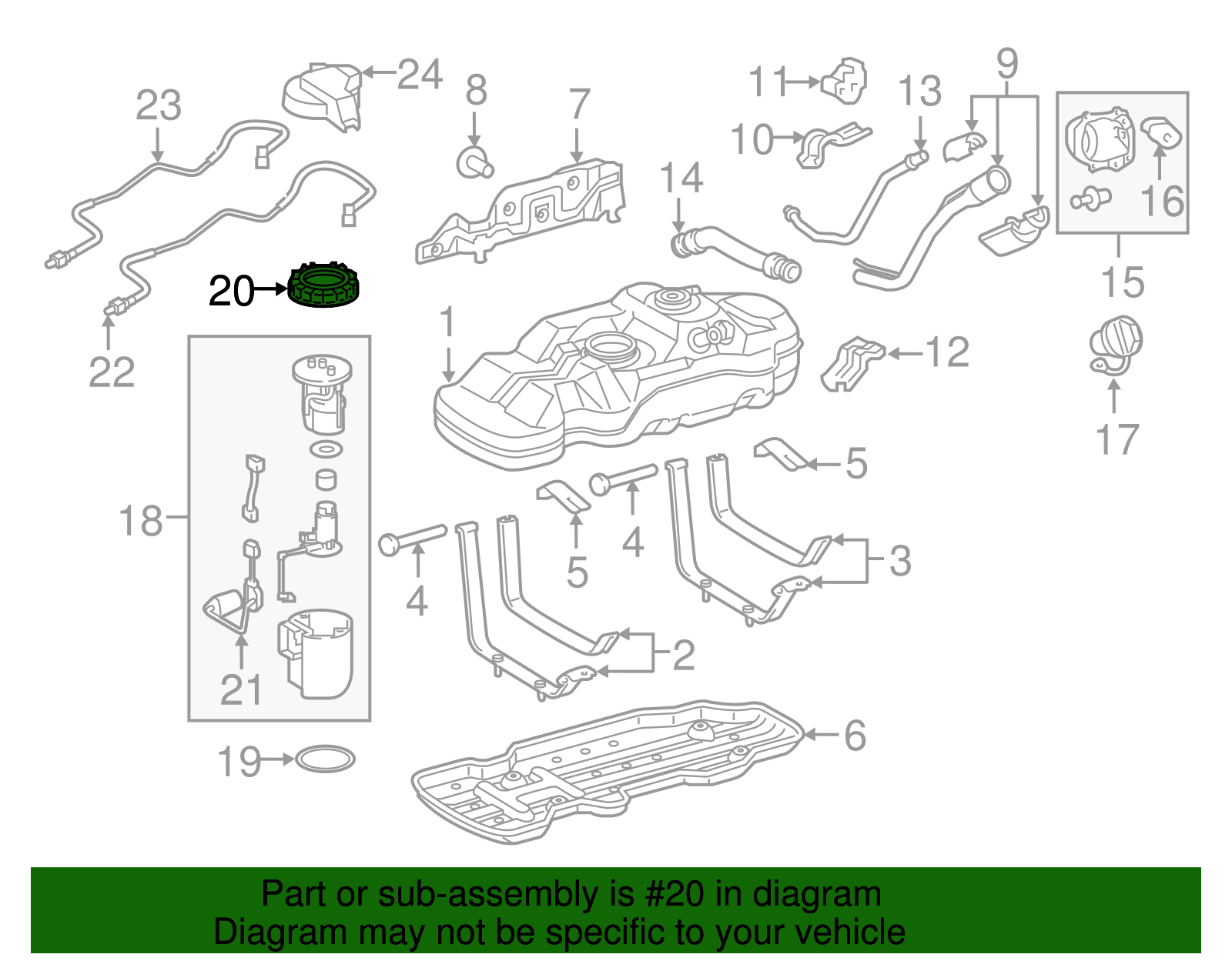 Genuine Toyota Fuel Tank Lock Ring part# 77144-04010 for 2005-2023 ...