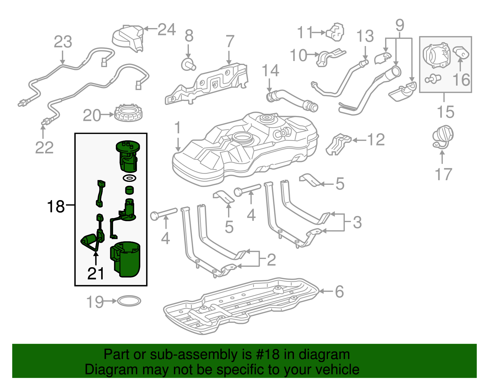 2016-2025 Toyota Fuel Pump 23220-0P240 | Toyota Parts Center