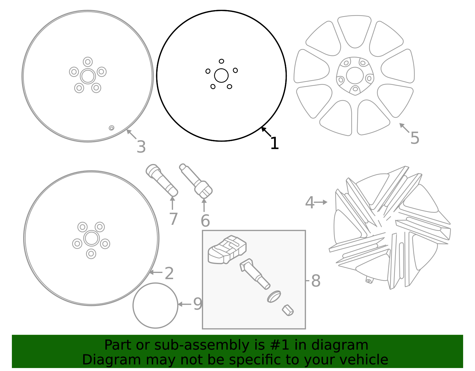 2021-2024 Genesis G80 Wheel, Alloy 52910-T1250 | MotorMotor