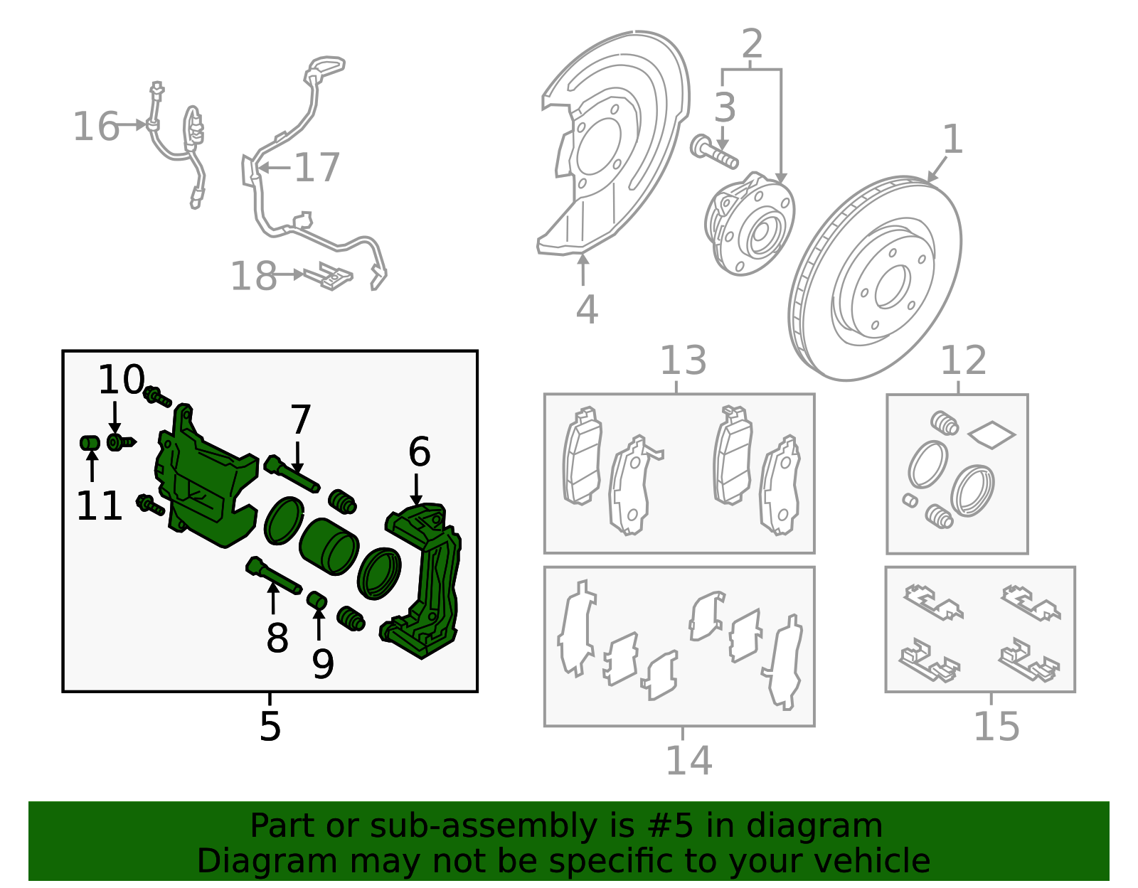 2018-2025 Mitsubishi Eclipse Cross Caliper 4605B477 | Mitsubishi Parts ...