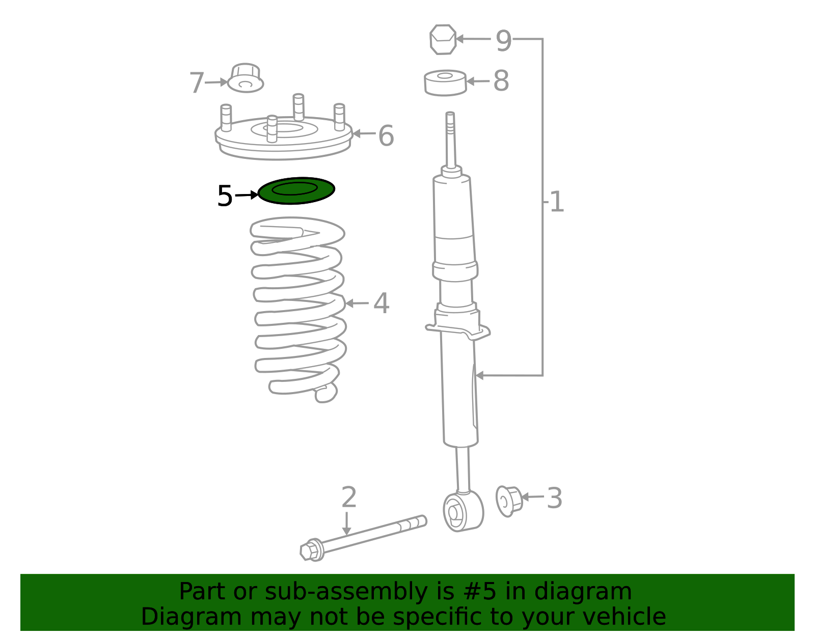 Coil Spring Insulator 48597-60120 | Toyota Parts Center