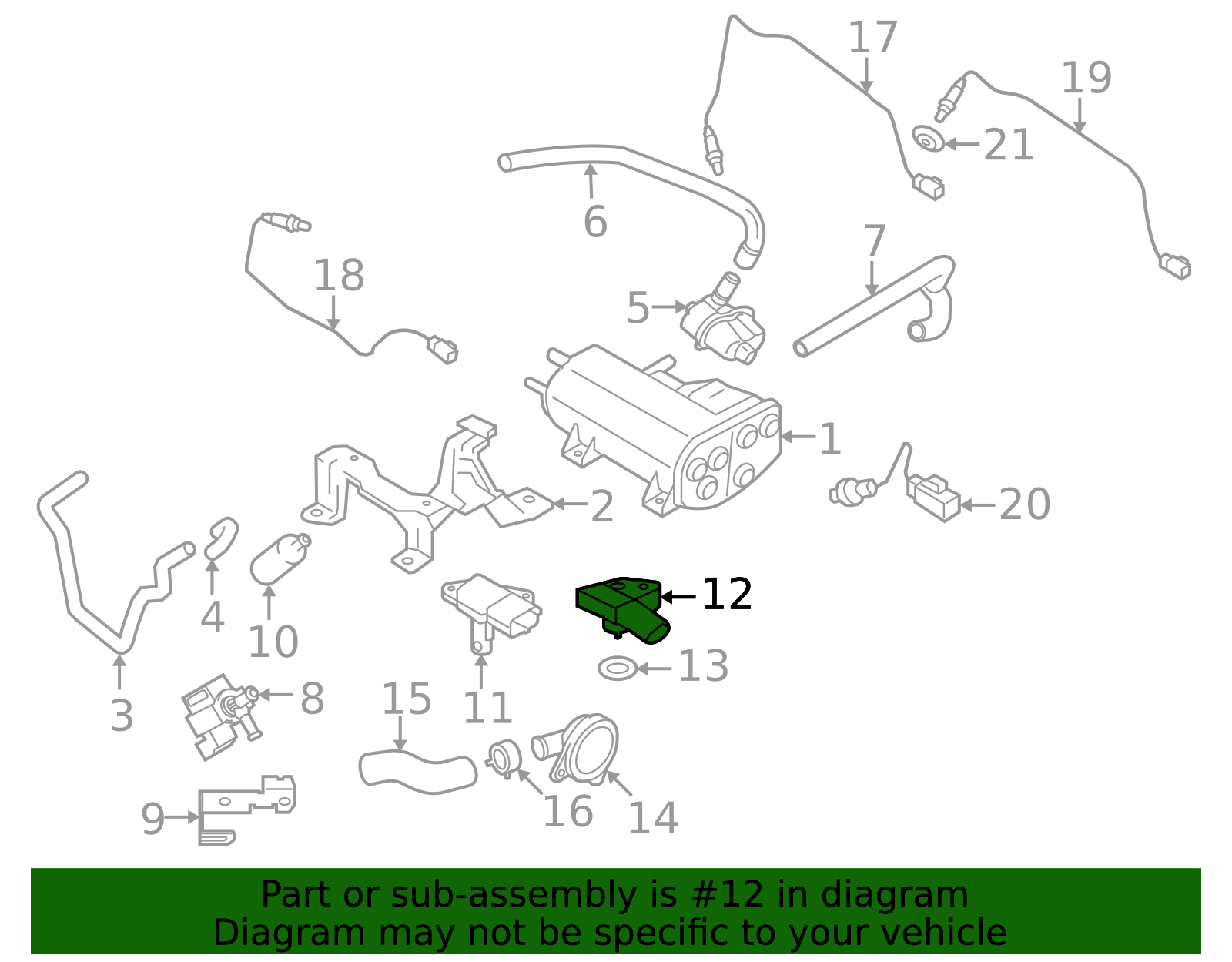 8687929 - Map Sensor - 2005-2011 Volvo | Volvo OEM Parts Direct