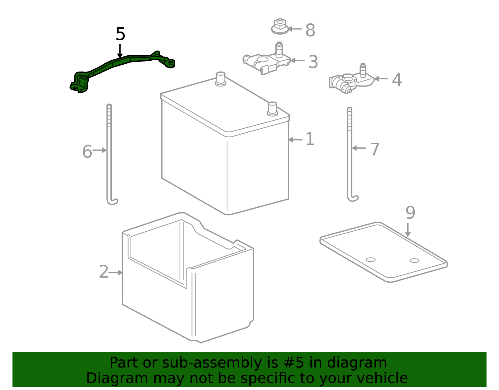 Genuine Toyota Tundra Sequoia Battery Hold Down Bracket 74481-0C030 ...