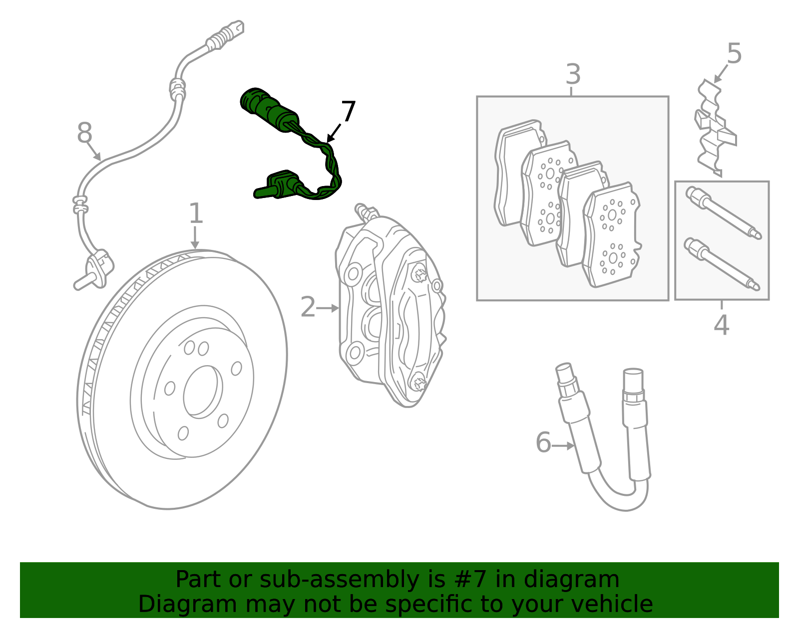 460-540-06-17 - High-Quality Disc Brake Pad Wear Sensor for 2009-2018 ...