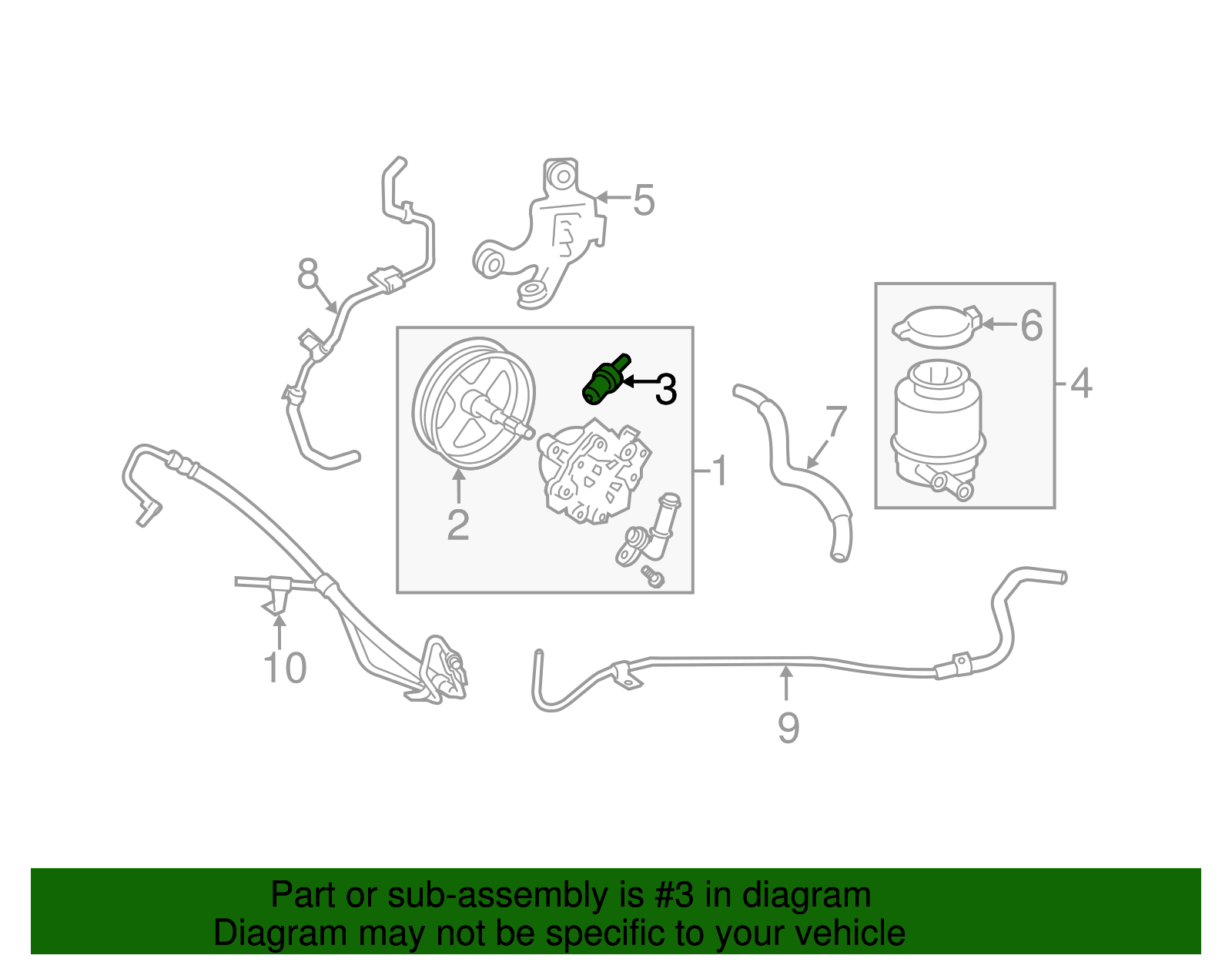 89438-33010 - Pressure Switch 1998-2011 Toyota | Longo Toyota Parts