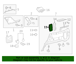 2010-2024 Toyota 4Runner Vehicle Lifting Jack Cover 64766-35030-C0 ...
