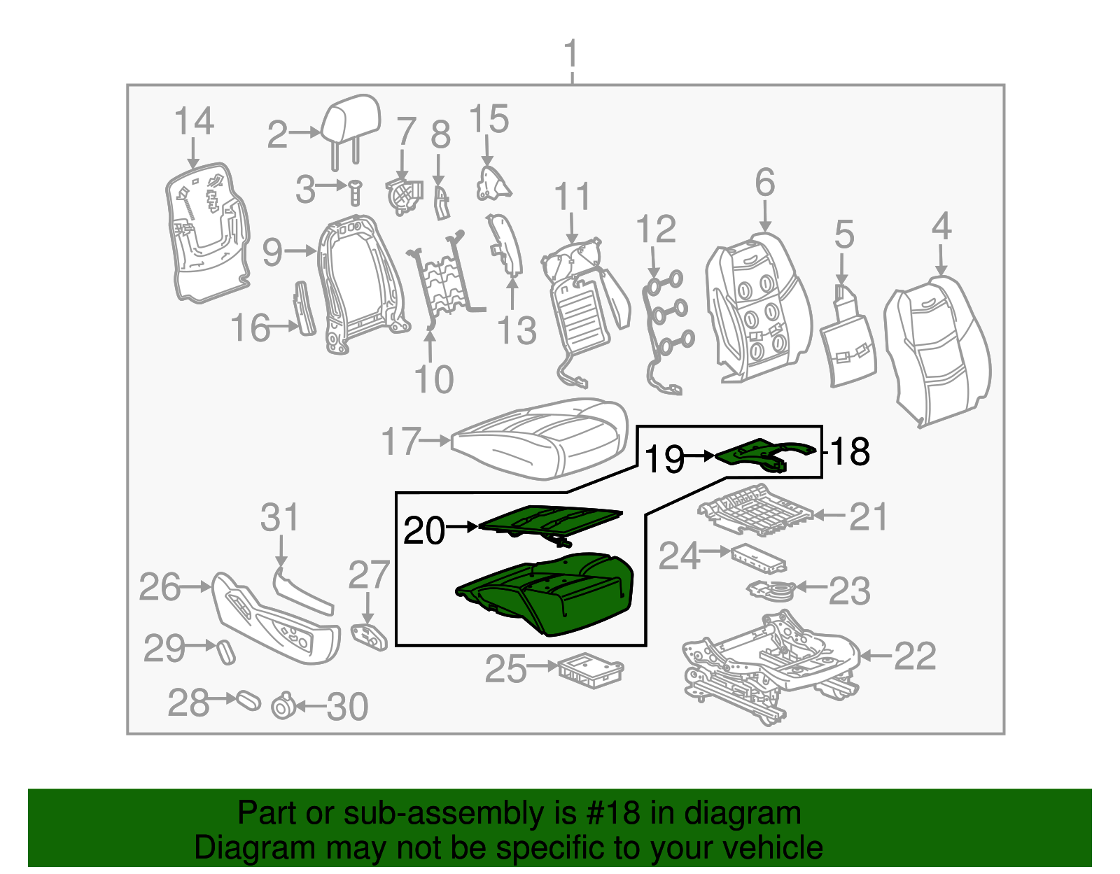 2015-2020 GM Front Passenger Presence Module 84381562 | Capital Chevy Parts