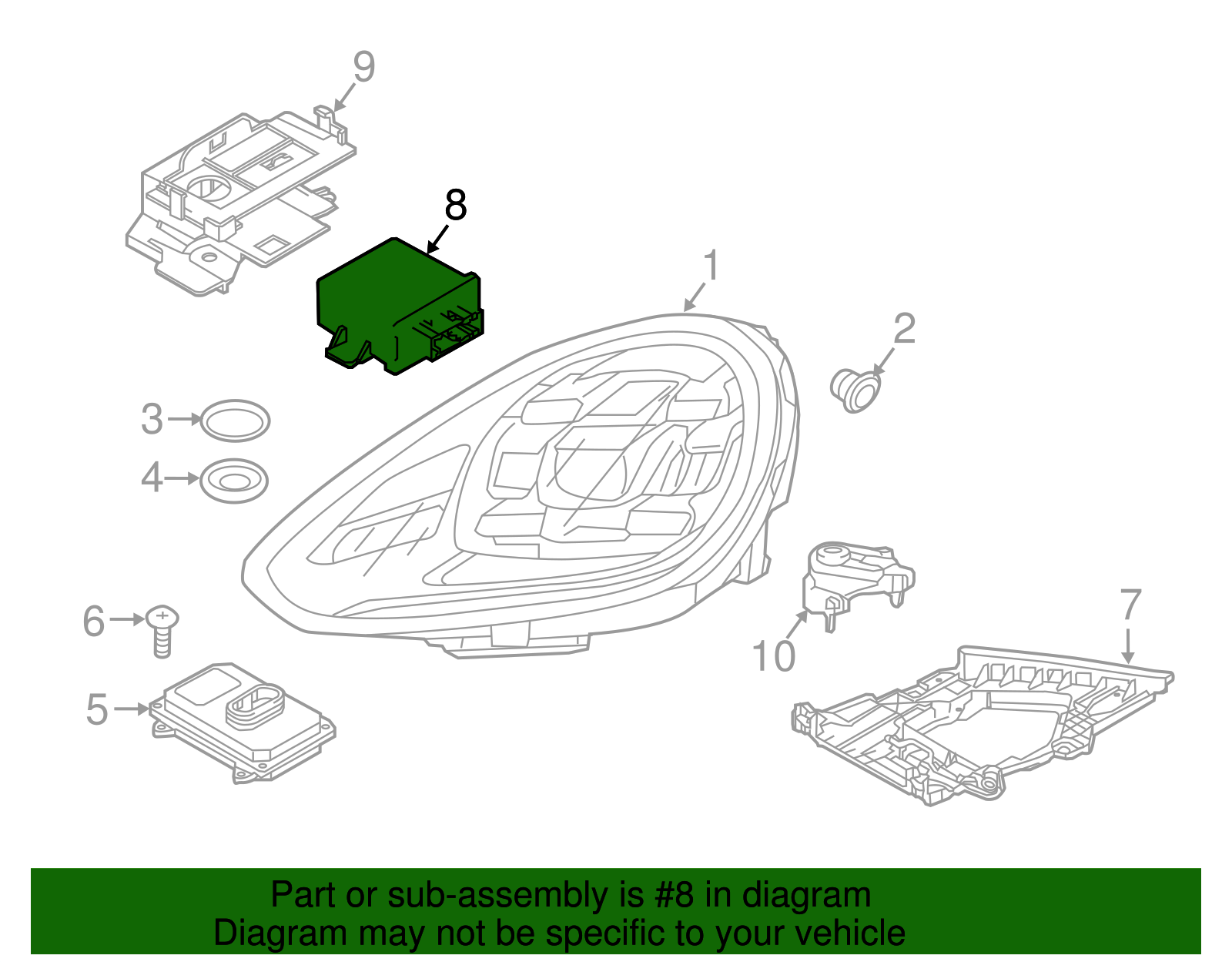 2015-2018 Porsche Cayenne Control Module 958-618-386-00 | Sunset ...