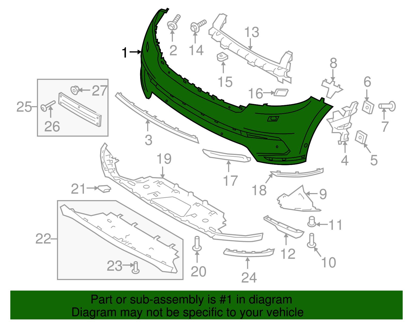 Genuine Bumper Cover for 2018-2020 Land Rover Range Rover Velar | Land ...