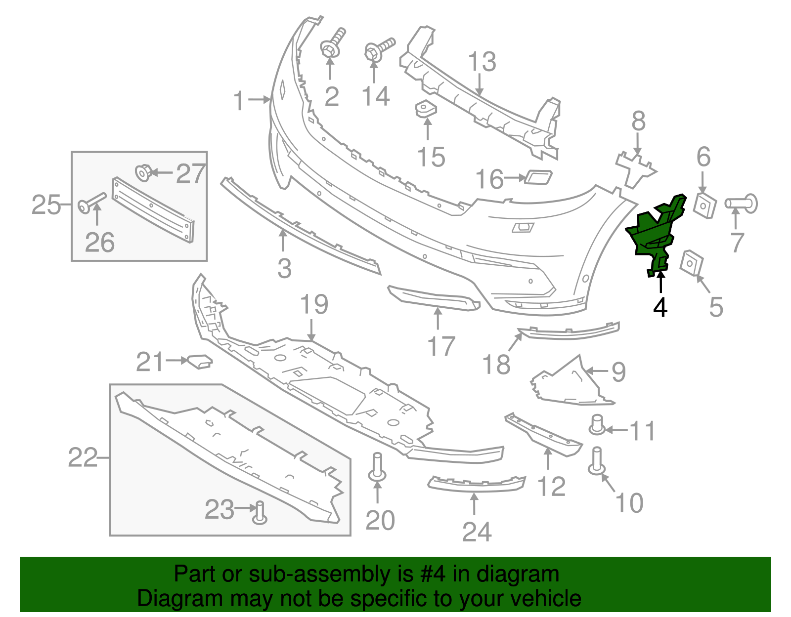2018-2023 Land Rover Range Rover Velar Side Bracket LR093493 ...