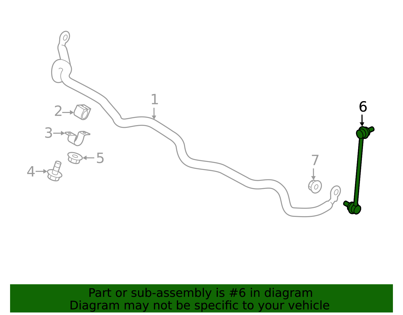 2019-2025 Subaru 2019-2024 Subaru - Stabilizer Link 20420XC00A | Subaru ...
