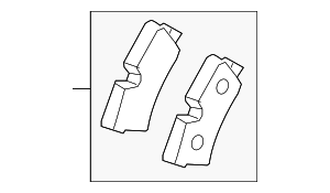2015-2025 Porsche Macan 1 Set Of Brake Pads 95B-698-451-H | OEM Parts ...