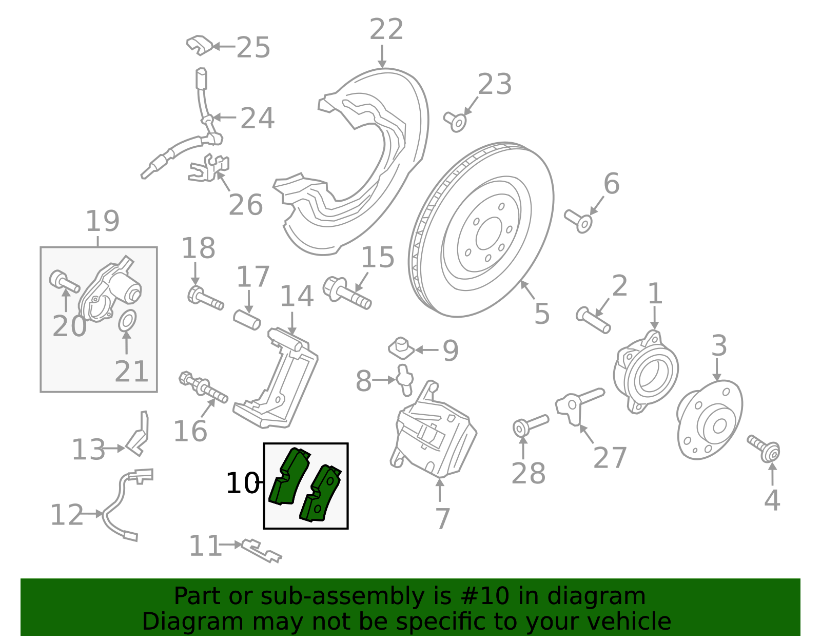 2015-2025 Porsche Macan 1 Set Of Brake Pads 95B-698-451-H | OEM Parts ...