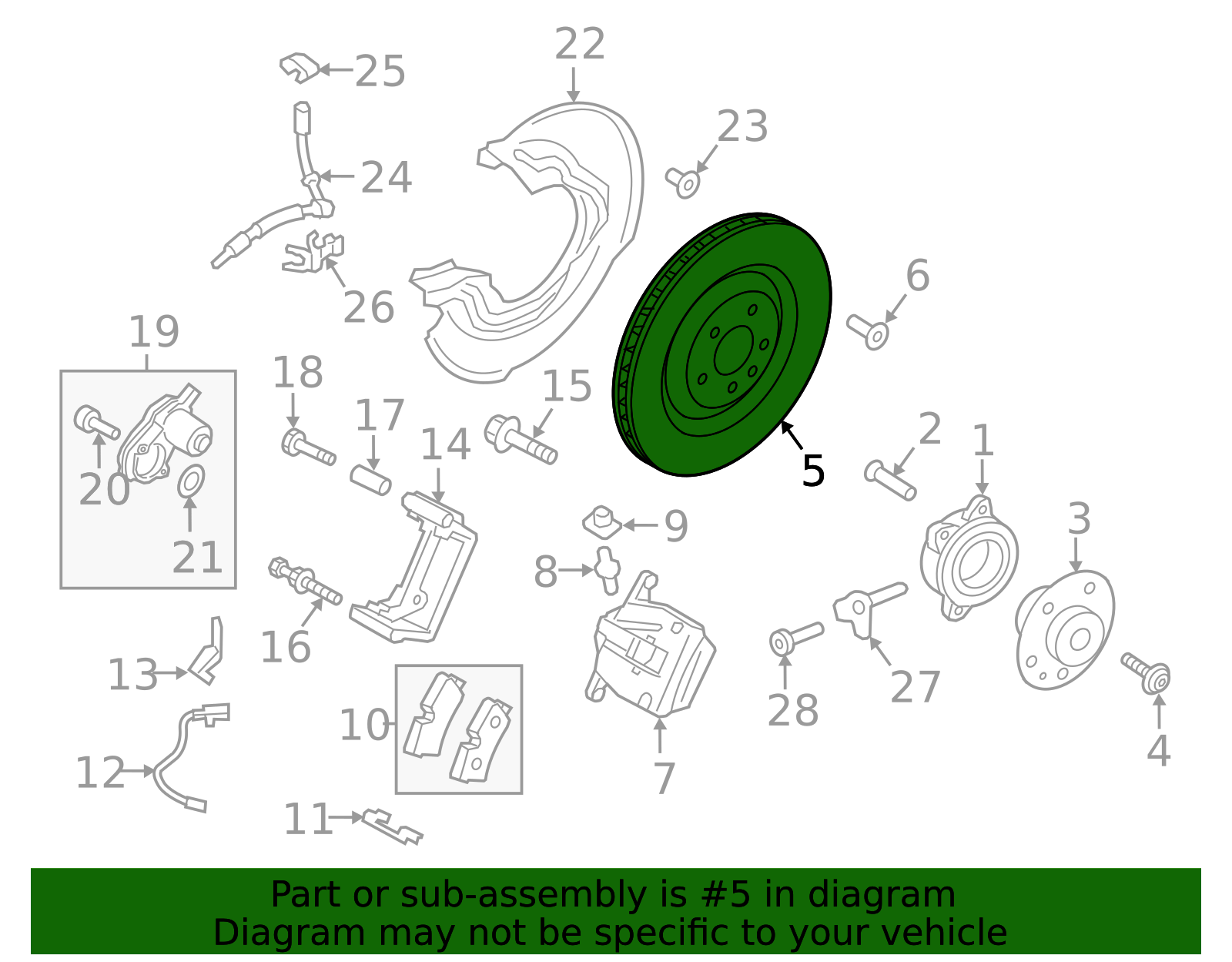 Genuine Porsche 95B-615-601-G |Disc Brake Rotor - Rear | FREE Shipping ...