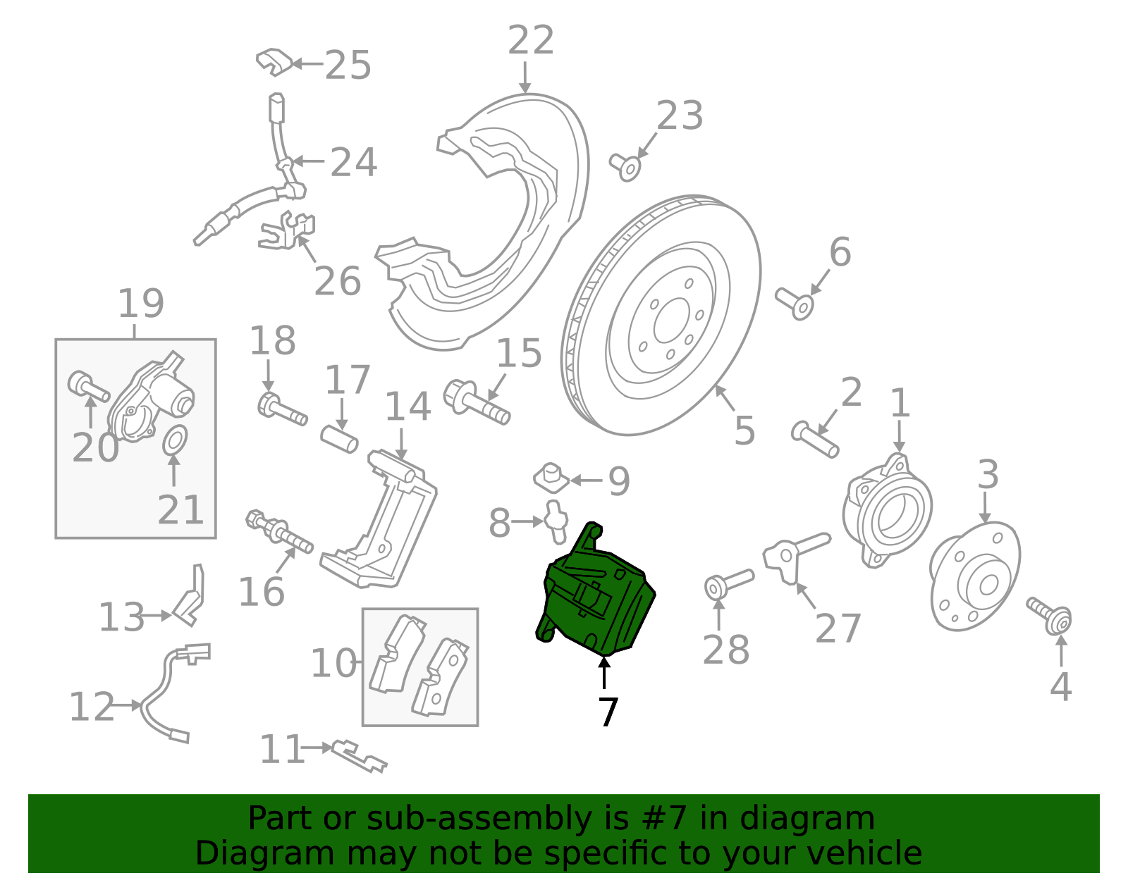 2019-2025 Porsche Macan Caliper 95B-615-424-G | Sunset Porsche Parts