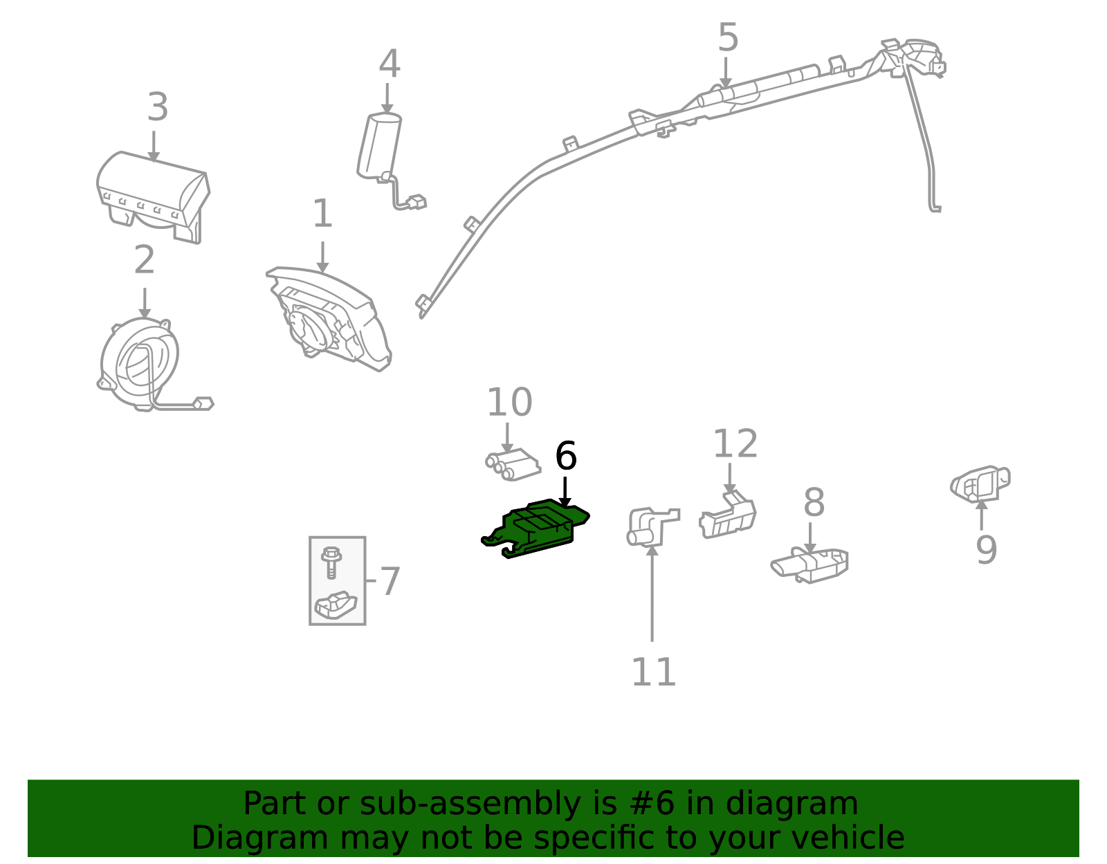 Genuine Official Toyota Air Bag Control Module part# 89170-04101 for ...