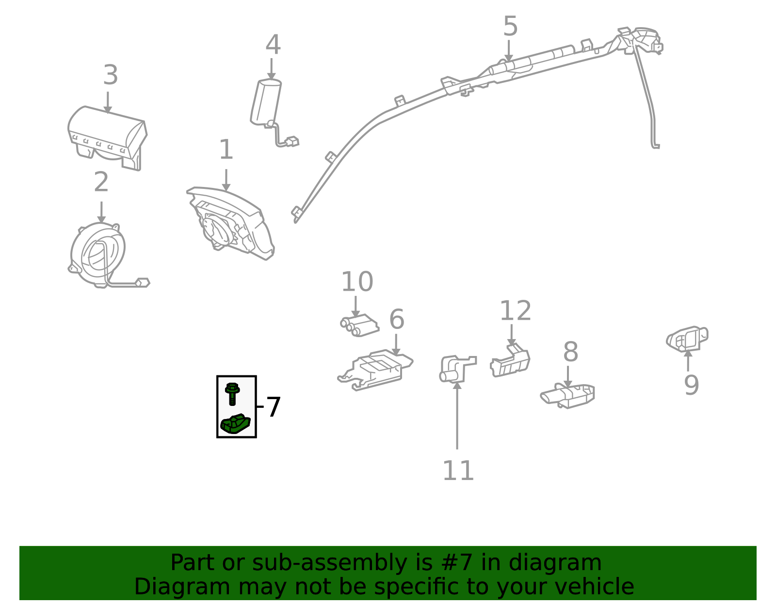 89173-09750 - High-Quality Air Bag Impact Sensor for 2012-2015 Toyota ...