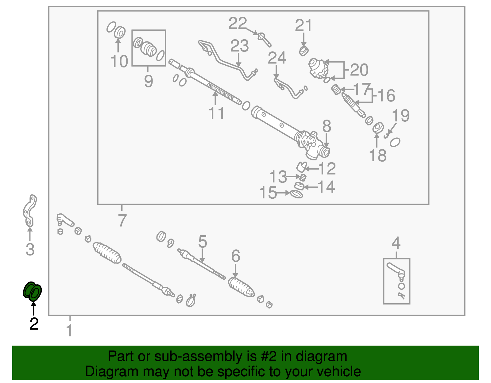 1996-2004 Nissan Pathfinder Gear Assembly Mount Cushion 54444-0W000 ...