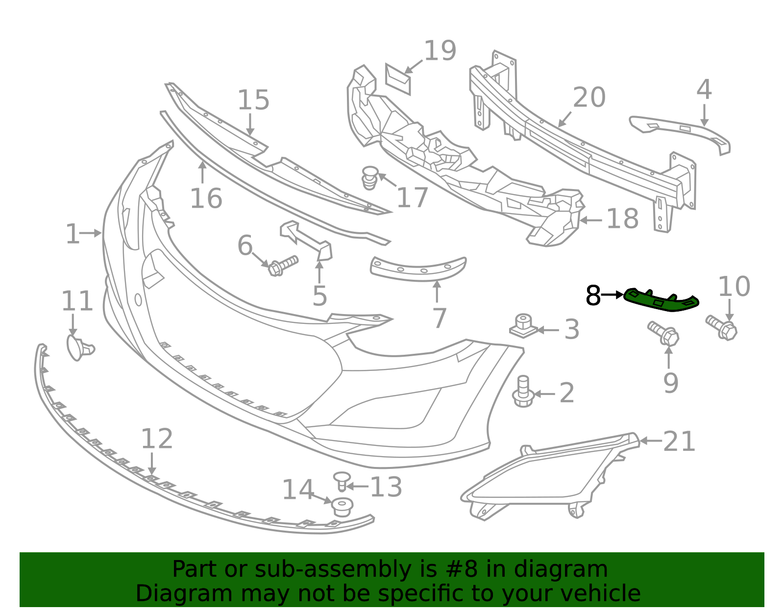 2013-2017 Hyundai Elantra GT Side Retainer 86513-A5000 | MotorMotor