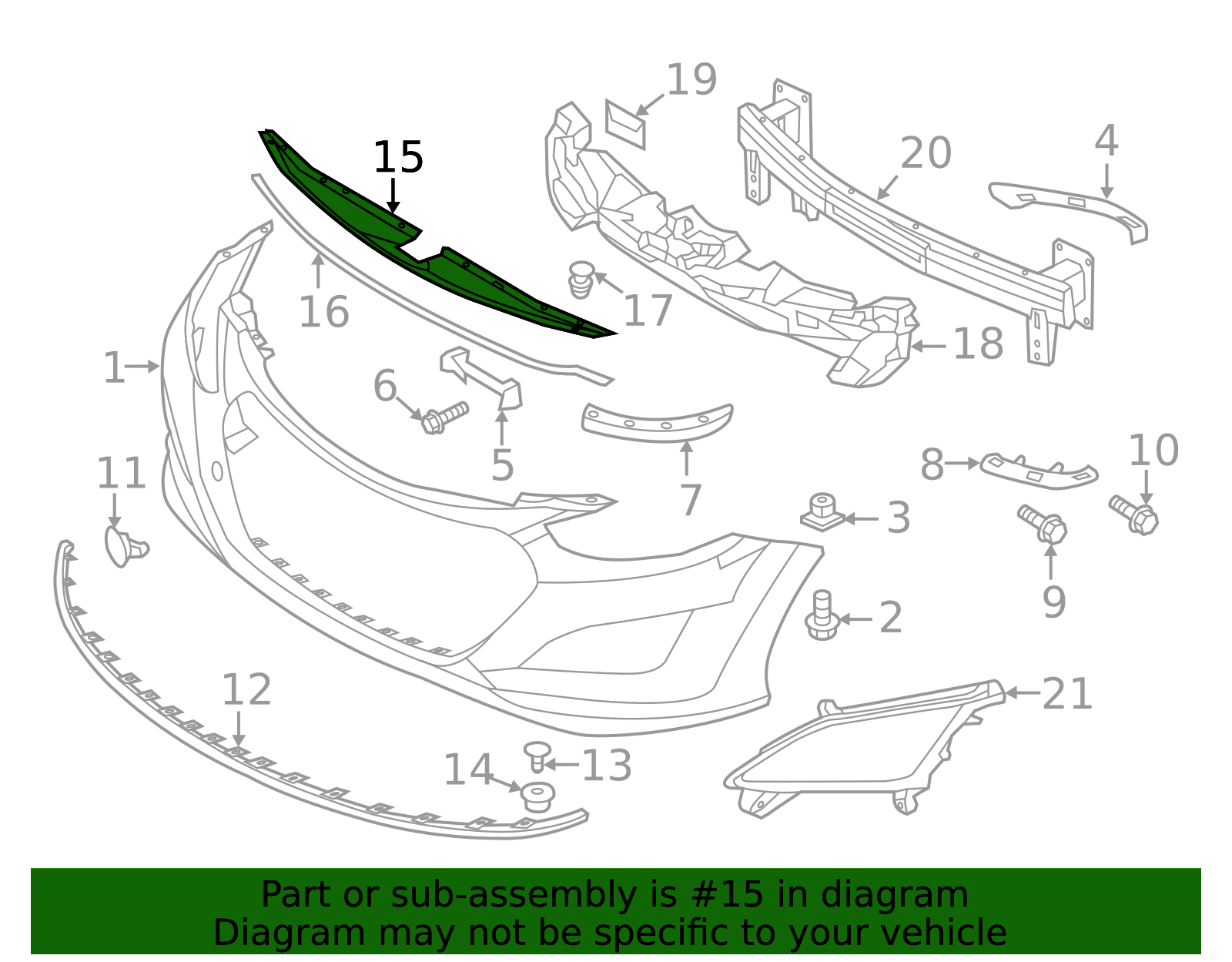 86570-A5000 - High-Quality Radiator Support Access Cover for 2013-2017 ...