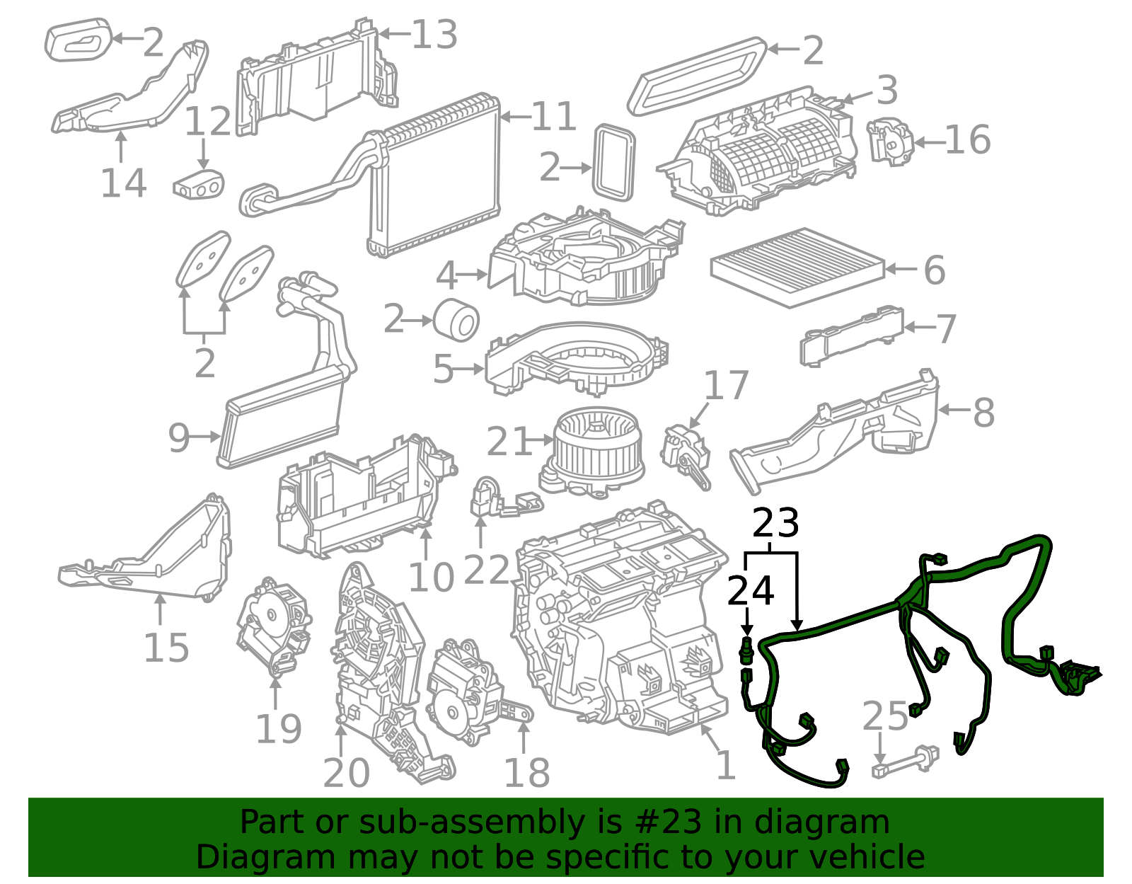 84451332 - 2019-2024 Chevrolet Camaro - HVAC Wiring Harness | Partners ...