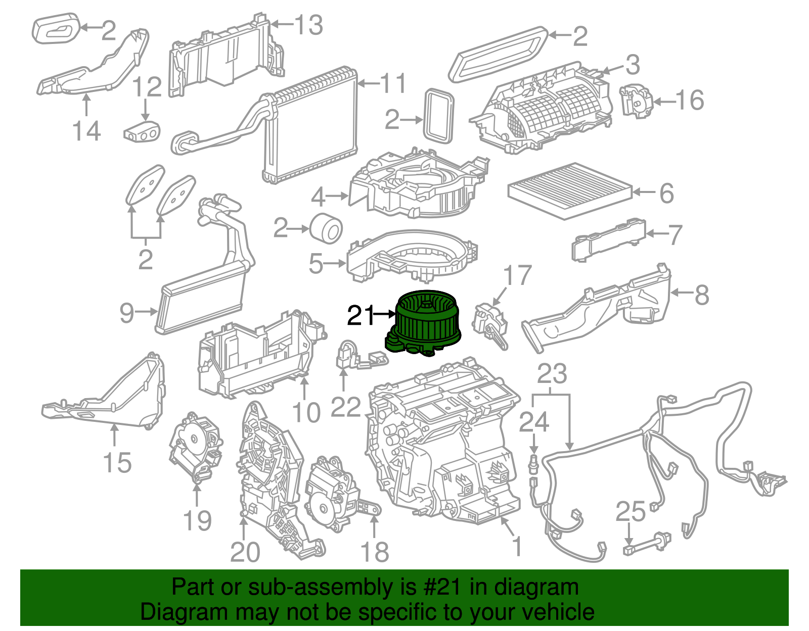 2013-2024 GM Blower Motor 85653529 | Shop Matick Buick GMC