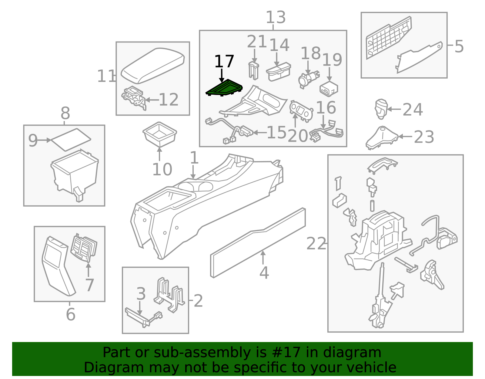 84652-2T001 - Shift Indicator 2012-2013 Kia Optima | Kia.Parts Store
