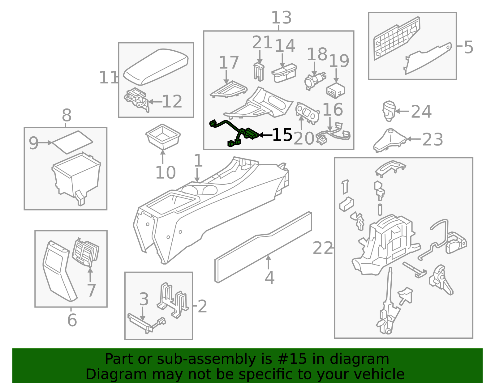 91870-2T082 - Console Wiring Harness 2012-2015 Kia Optima | Kia.Parts Store