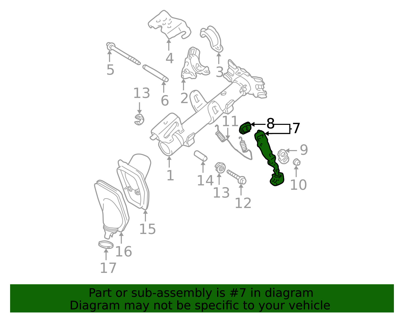2000-2005 Toyota Tilt Lever 45826-52011 | MotorMotor