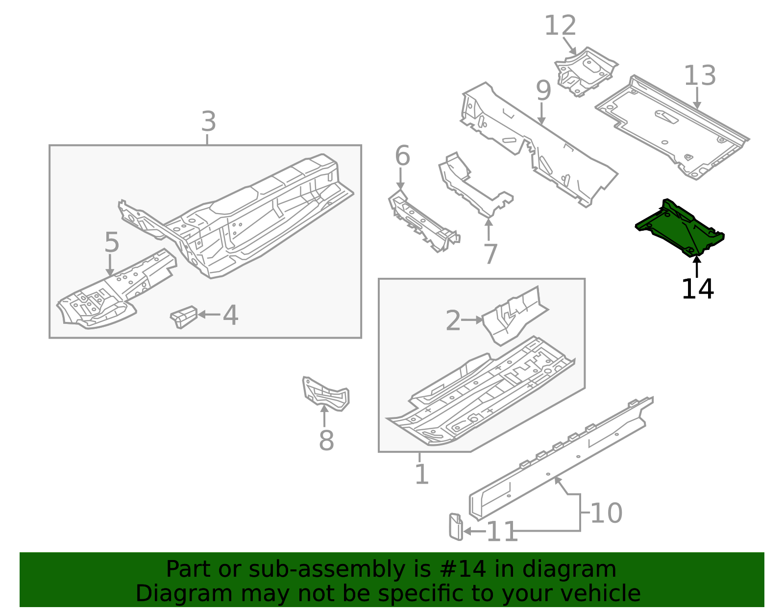 Audi Floor Pan Splash Shield 4G0825216A - Protective Part | AutoNation ...