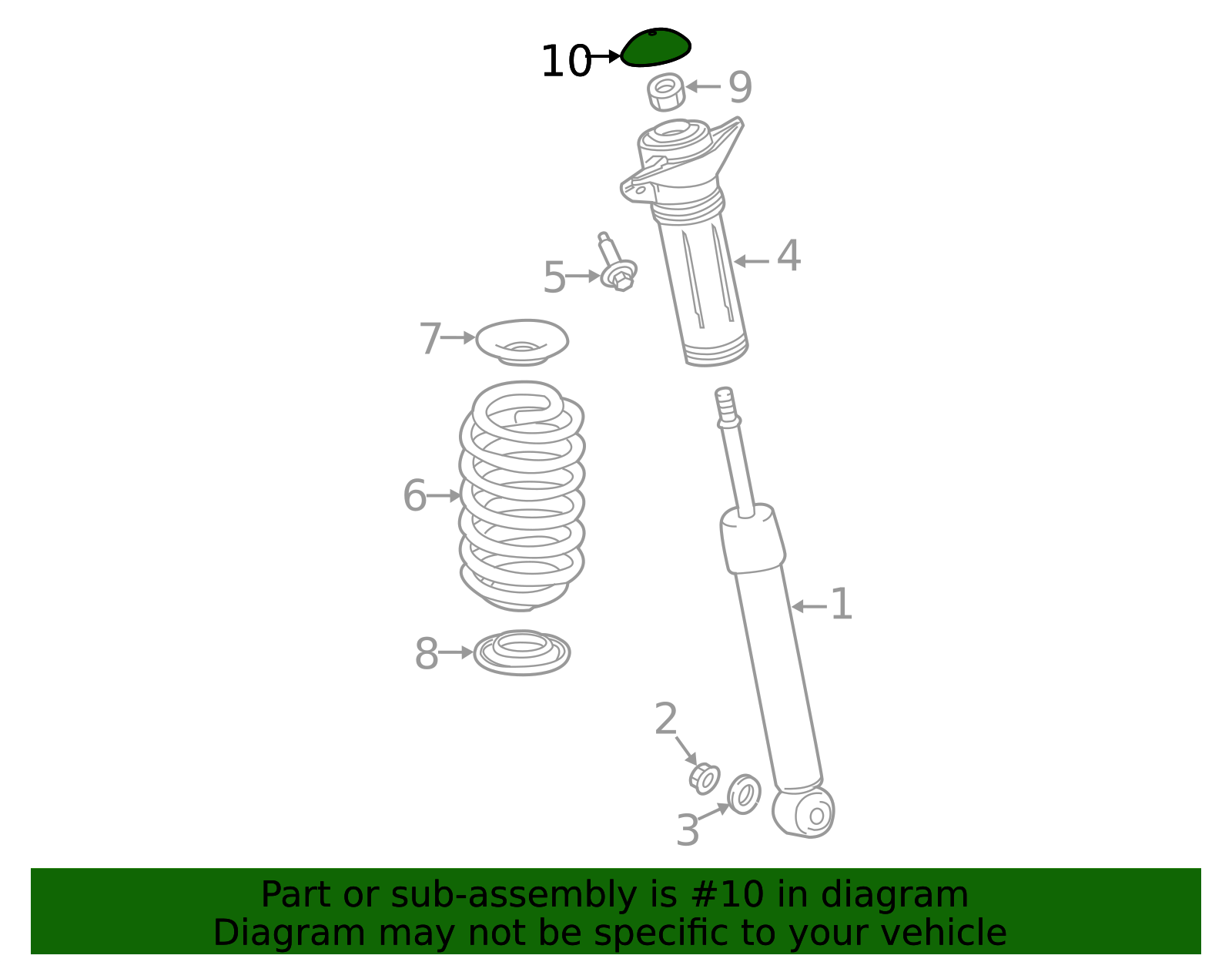2018-2021 Toyota C-HR Top Cap 48553-F4010 | OEM Parts Online