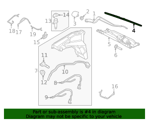 2022-2025 Land Rover Wiper Blade LR158232 | OEM Parts Online