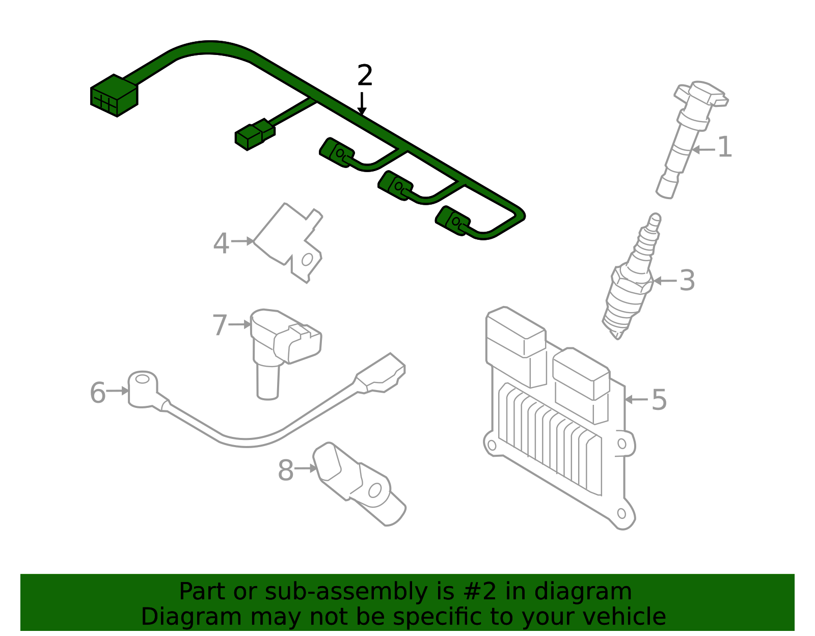 Hyundai - 39610-3C010 - Wire Harness - 2006-2012 Hyundai | OEM Hyundai ...