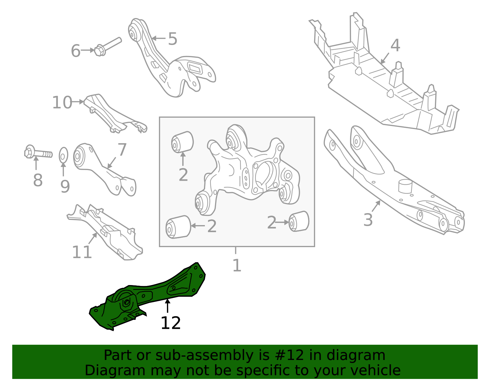 177-350-43-01-65 - Trailing Arm 2019-2025 Mercedes-Benz | Mercedes-Benz ...