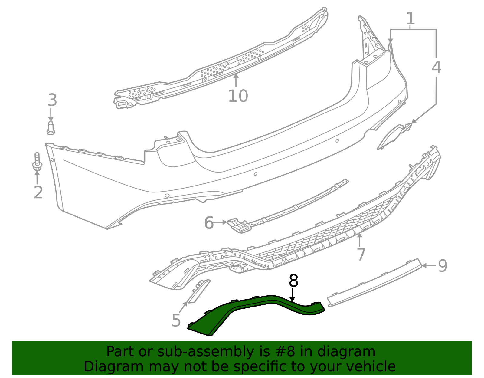 4K8-807-731-MI7 - Outer Molding 2024-2025 Audi | Audi OEM Parts Guy