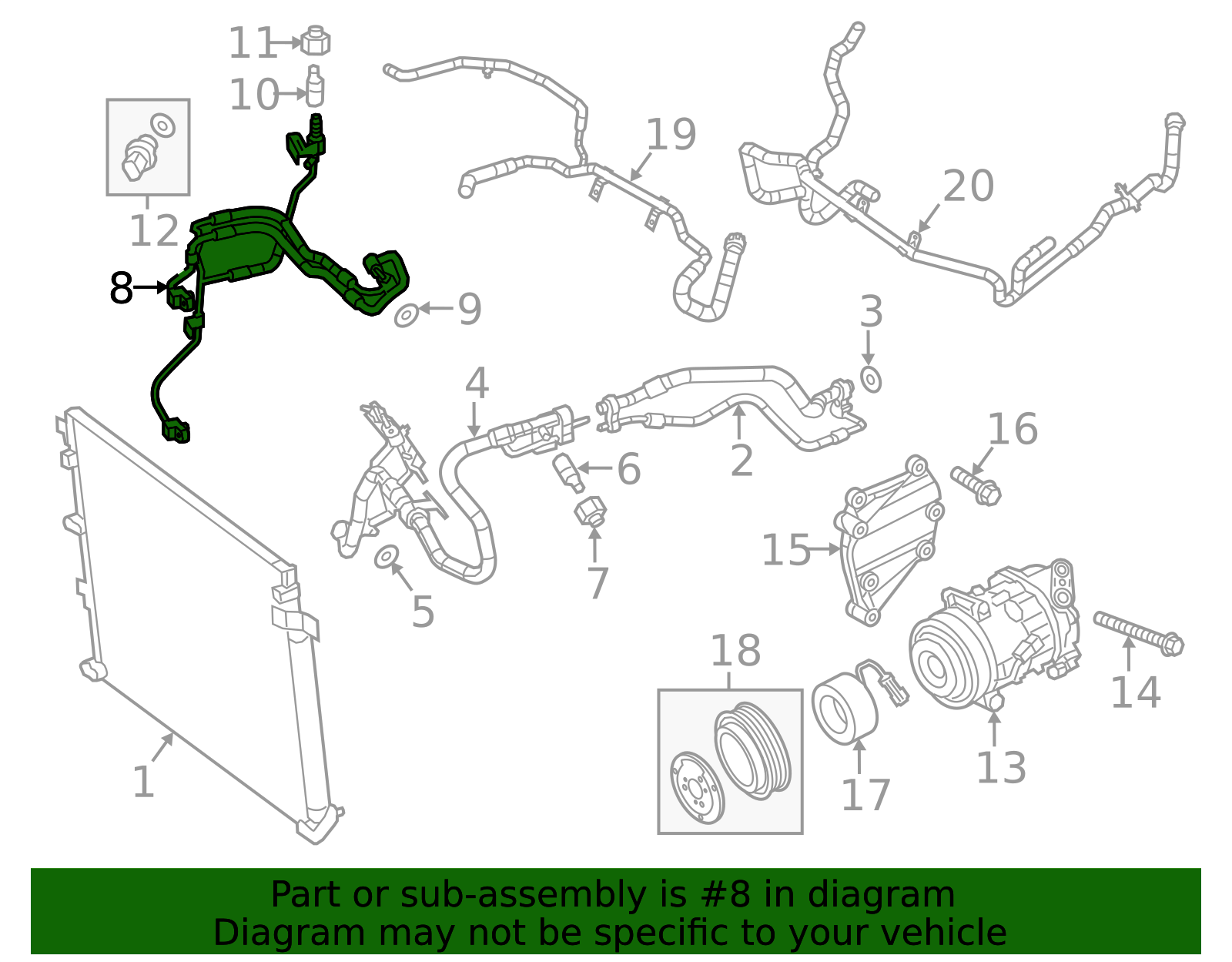 2014-2018 Jeep Cherokee Discharge Line 68194990AH | Mopar Parts Canada