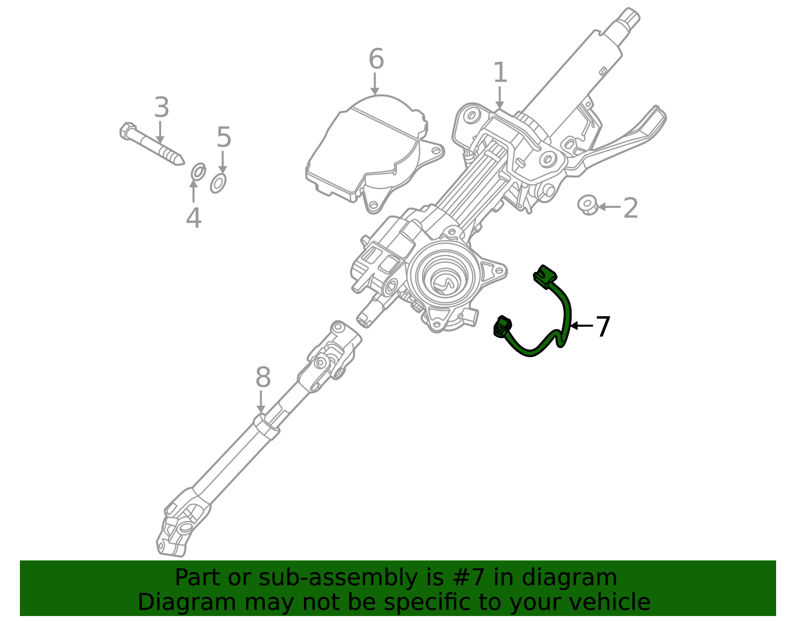 2022-2025 Hyundai Steering Column Wiring Harness 56397-R0000 | MotorMotor
