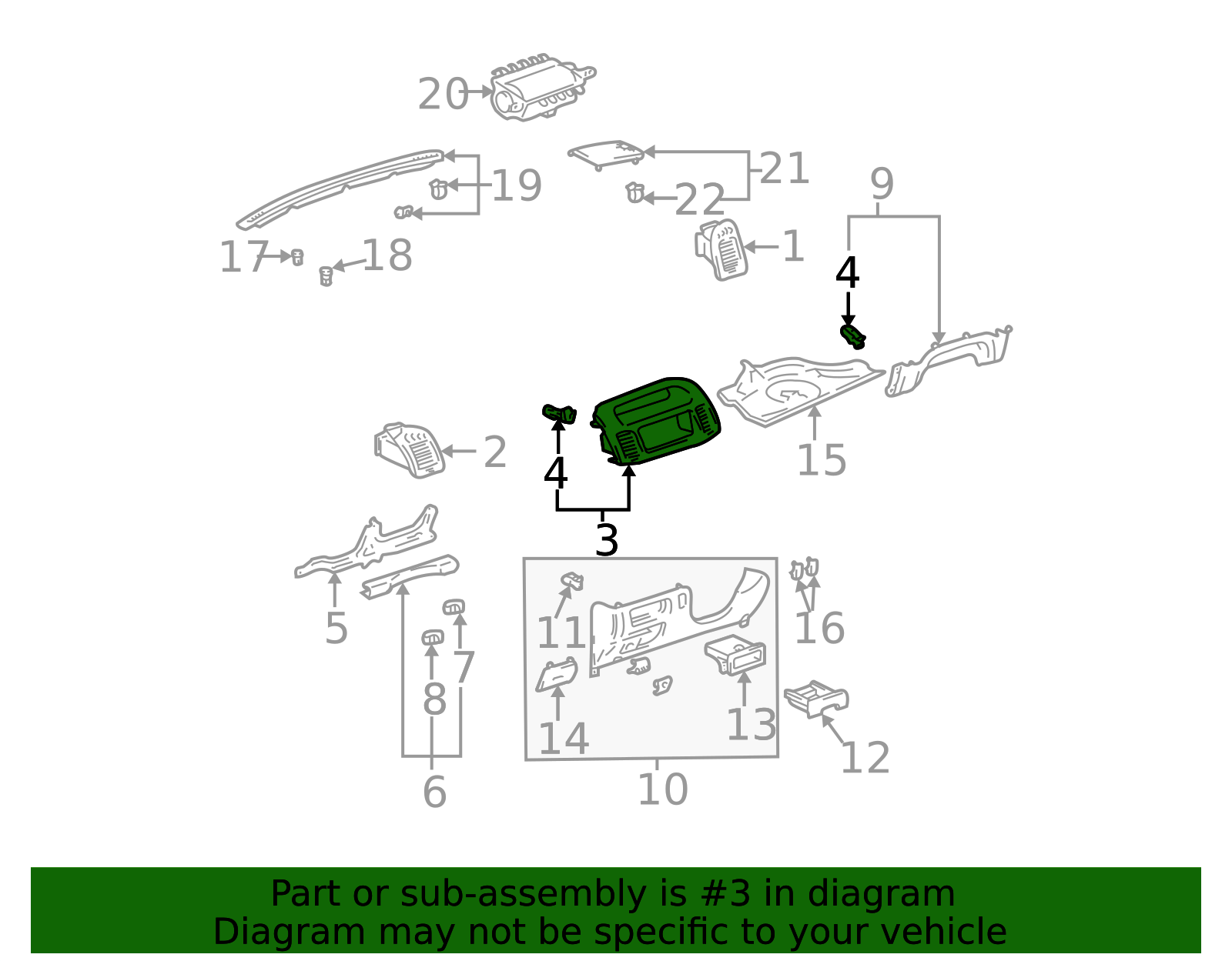 55405-AA030-B0 - Cluster Bezel - 2002-2004 Toyota Camry | OEM Genuine ...