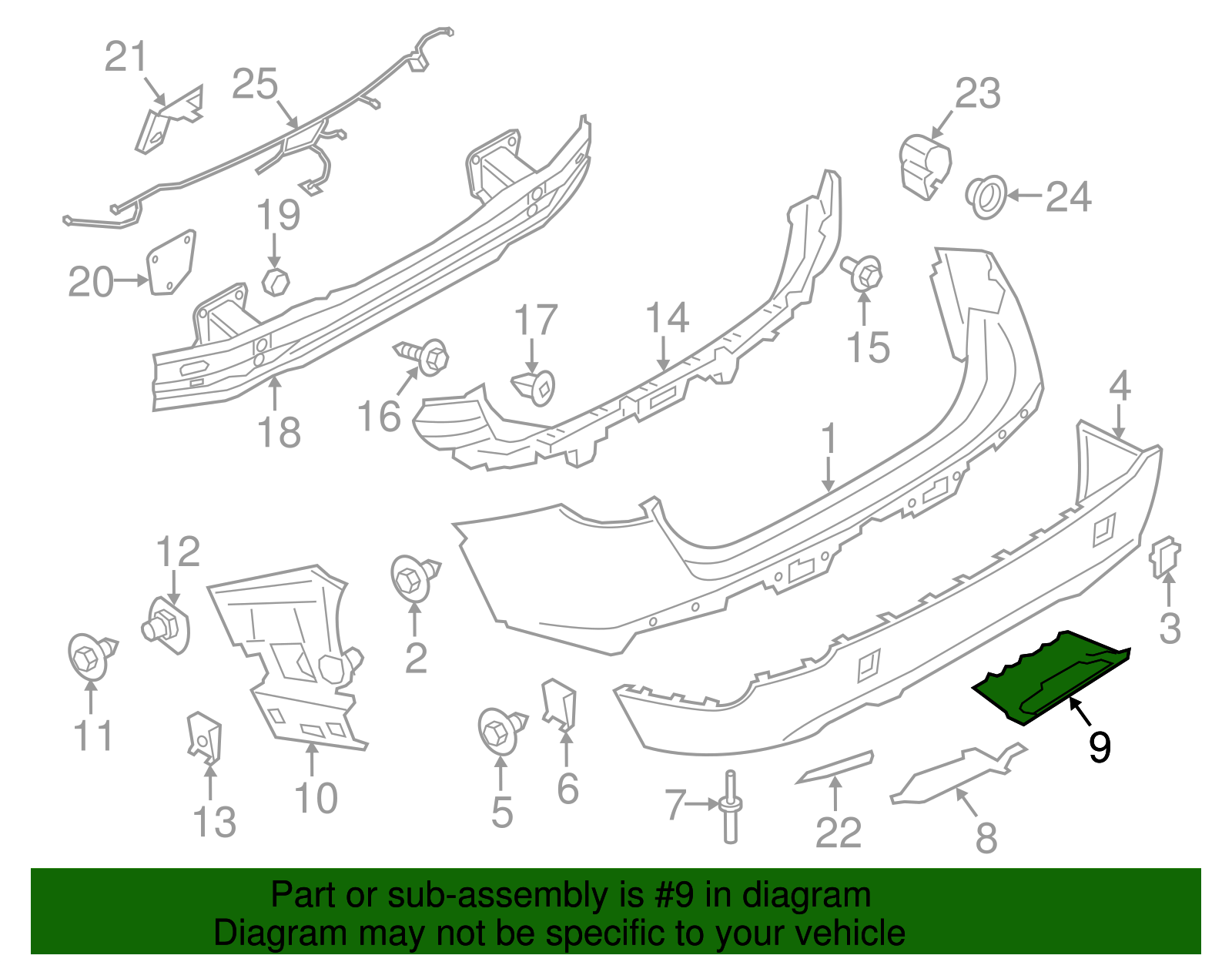 51647307791 - 2013-2015 BMW X1 Lower Cover (51-64-7-307-791) | BMW of ...