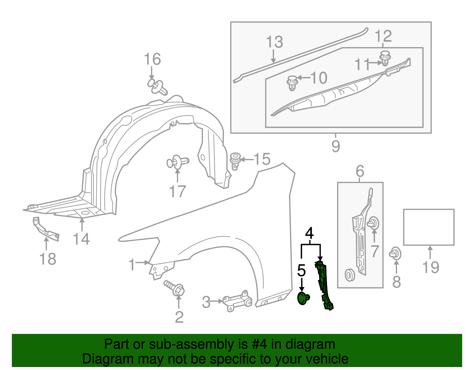 53883-53030 - Rear Seal - 2014-2020 Lexus | My L Parts