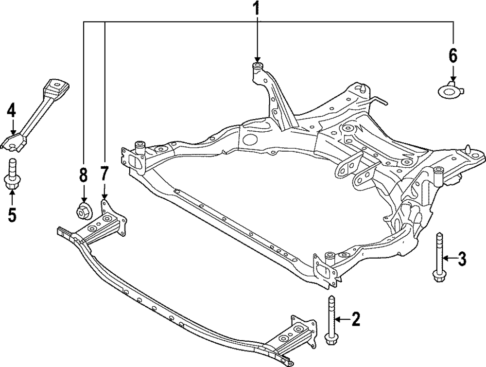 VAY0-34-880A - 2023-2024 Mazda CX-50 - Front Bracket | Mazda Parts Factor