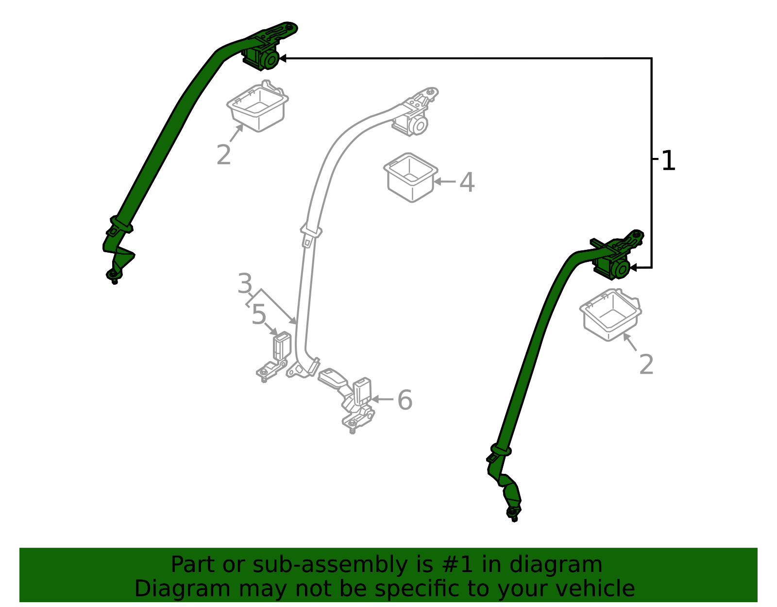 89820-L2500WK - Lap & Shoulder Belt 2025 Kia K5 | Kia.Parts Store