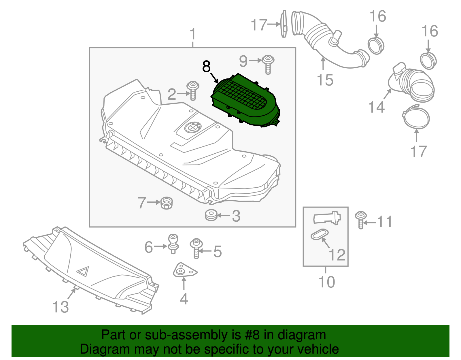 13717638566 - 2014-2019 BMW Filter Element (13-71-7-638-566) | BMW of ...