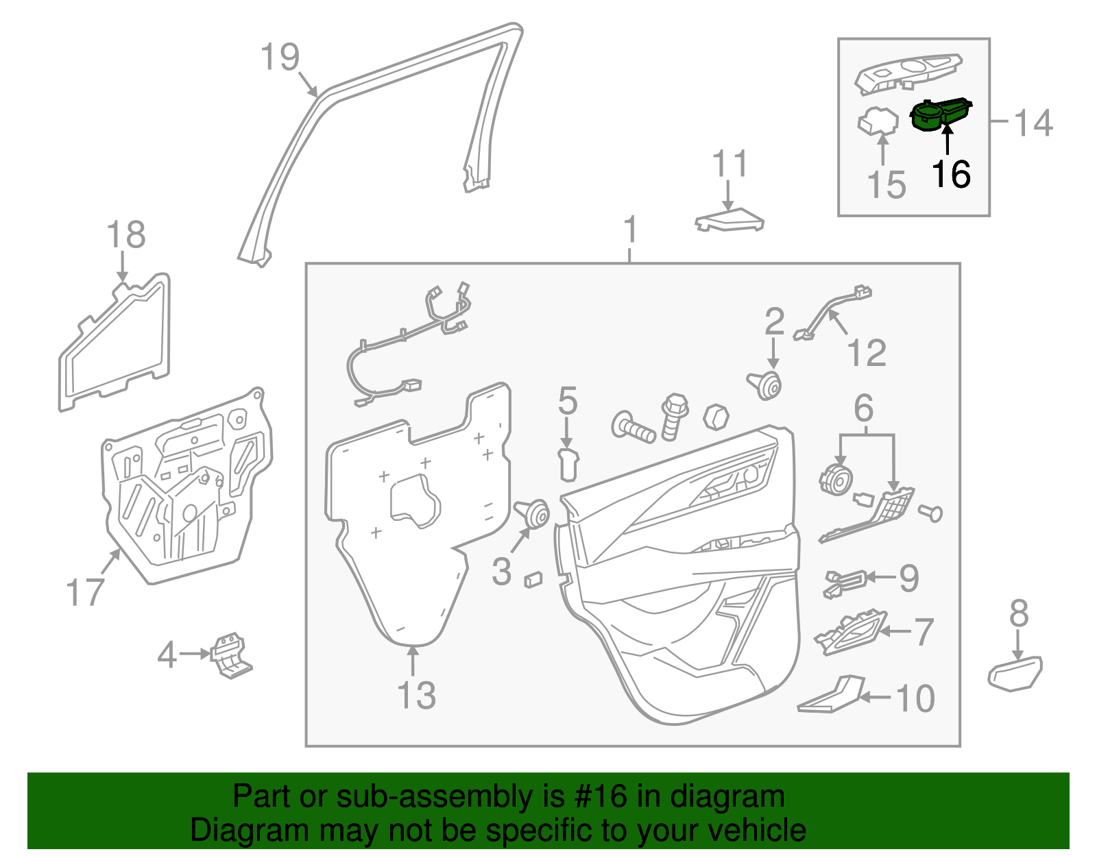 2018-2020 Cadillac Escalade Cup Holder 84161844 | Shop Matick Buick GMC