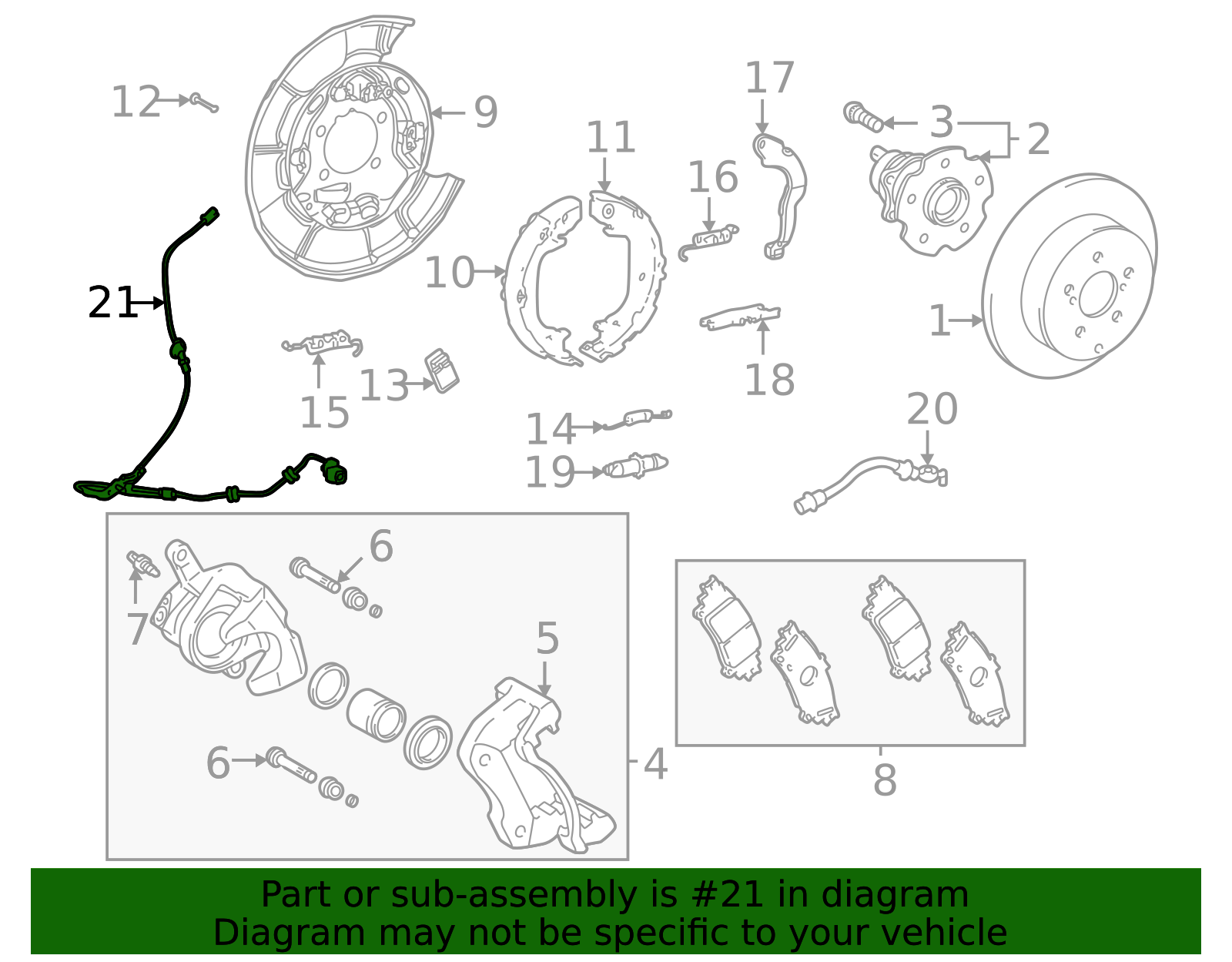 2013-2020 Toyota ABS Sensor Wire 89516-12080 | Toyota Parts Center