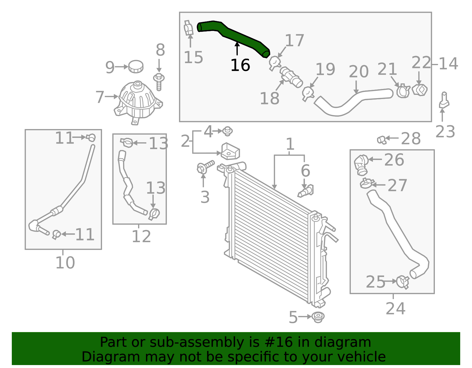 Radiator Hose 25415-D3100 - Dependable OEM Engine Cooling | AutoNation ...