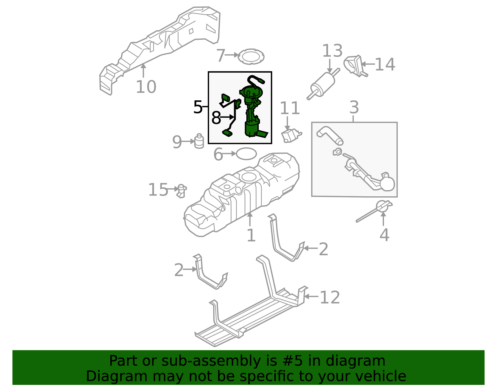 2008-2010 Ford | Motorcraft™ Fuel Pump | PFS-508 | Walls' Ford Parts