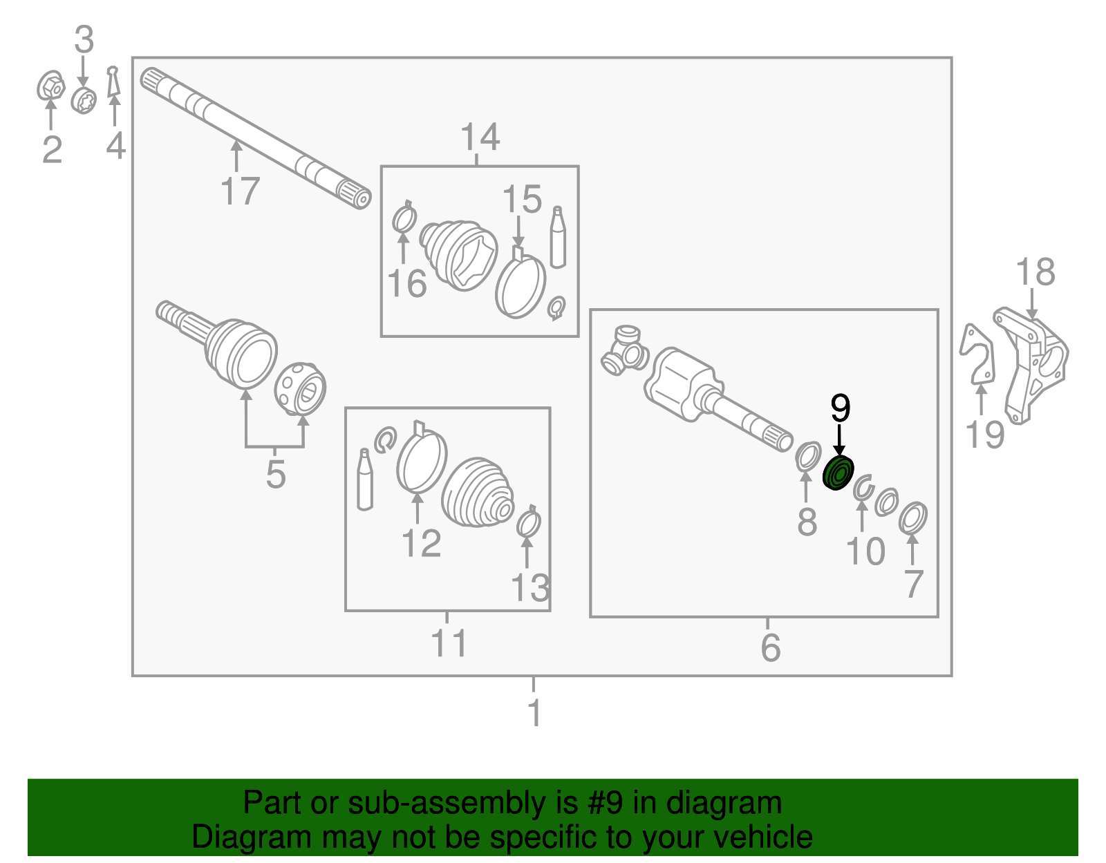 39774-EN00E - Cv Axle Shaft Carrier Bearing - 2009-2025 Nissan | Nissan ...