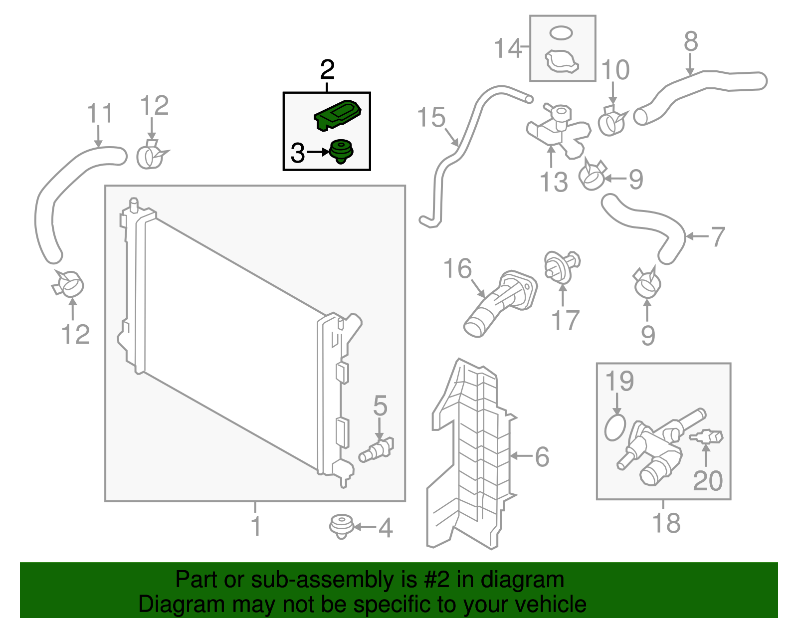 25333-3X000 - High-Quality Radiator Mount Bracket for 2011-2016 Hyundai ...